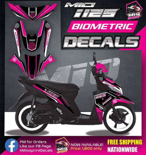 Mio I 125 Biometrics Decals | ACLove Street Decals