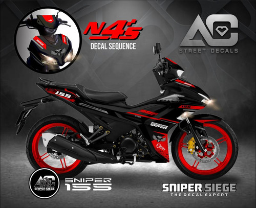 SNIPER 155 N4's DECALS | ACLove Street Decals
