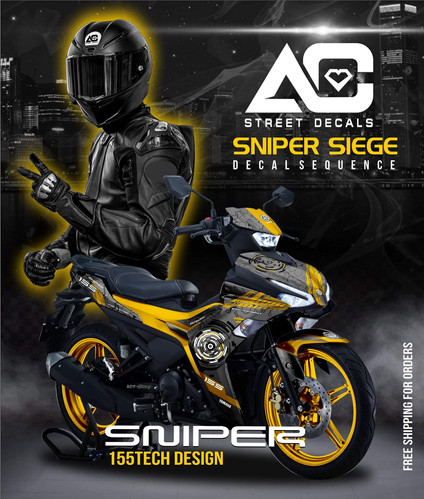 Sniper S155 Tech Decals | ACLove Street Decals