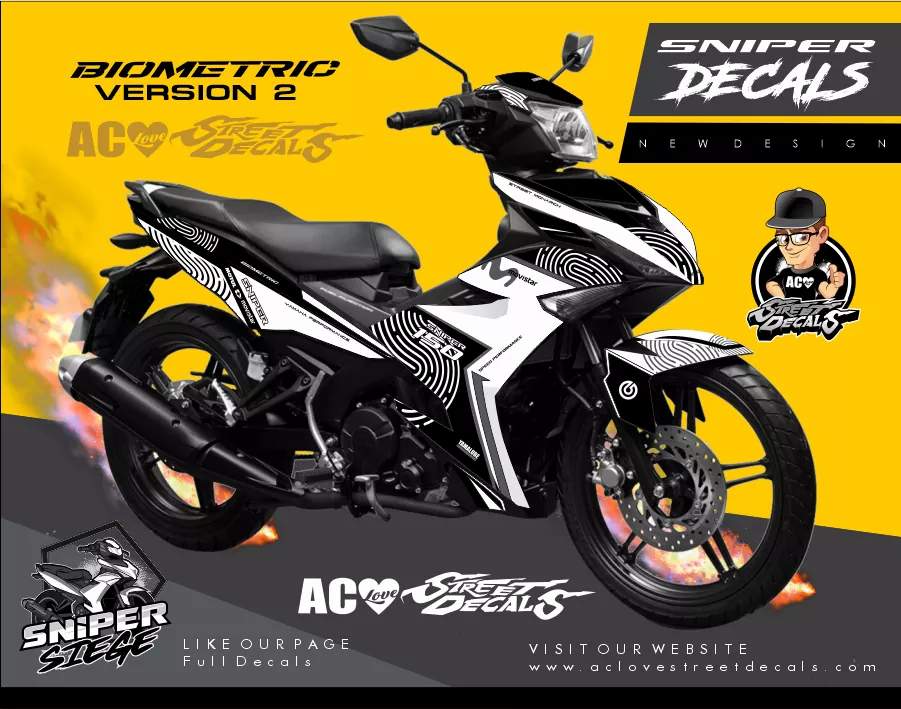 Motorcycle Decals | ACLove Street Decals 2/5