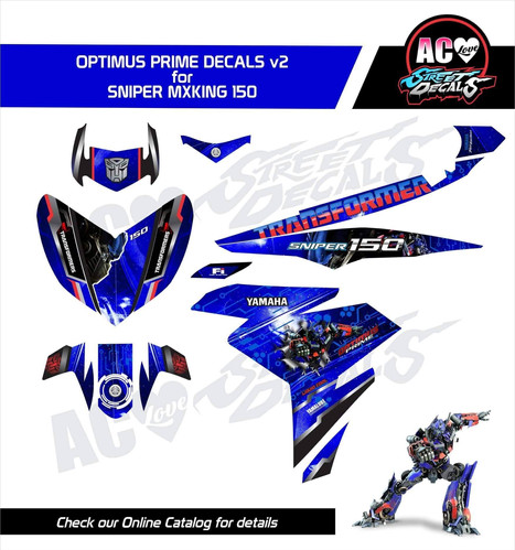 Optimus Prime Decals | ACLove Street Decals