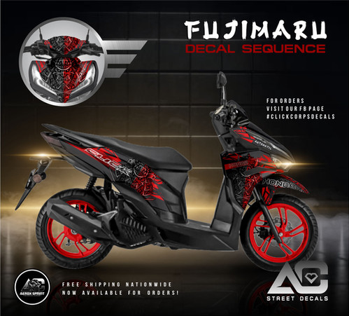 CLICK V3 FUJIMARU DECALS | ACLove Street Decals