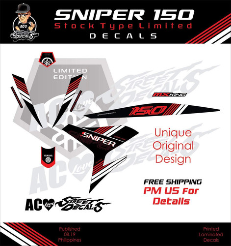 Stock Type Limited Decals | ACLove Street Decals