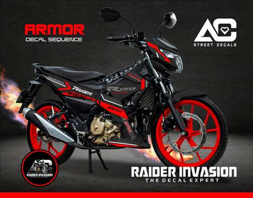 Raider 150 FI Armor Decals | ACLove Street Decals