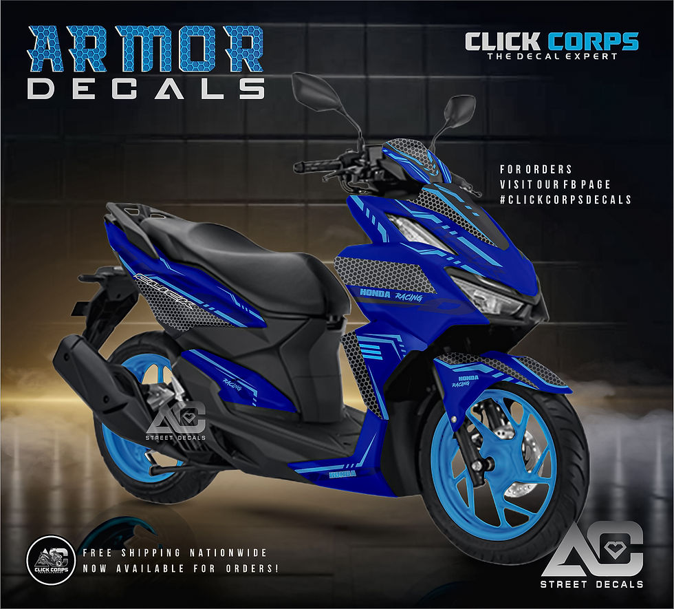 CLICK 160 ARMOR DECALS | ACLove Street Decals