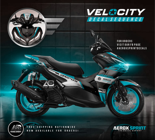 AEROX V2 VELOCITY DECALS | ACLove Street Decals