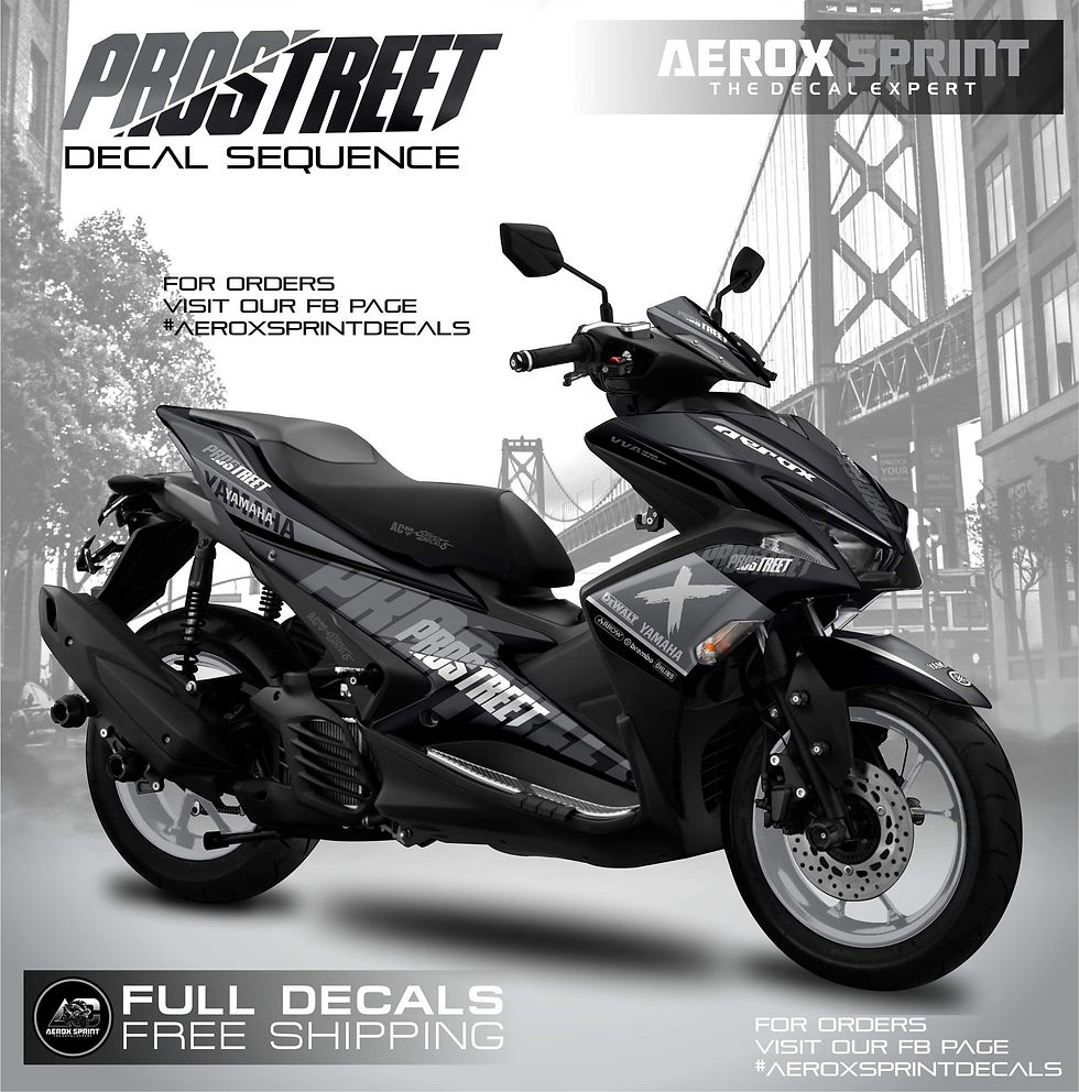 Aerox 155 Decals | ACLove Street Decals