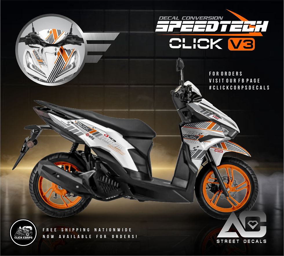 CLICK V3 SPEEDTECH DECALS | ACLove Street Decals