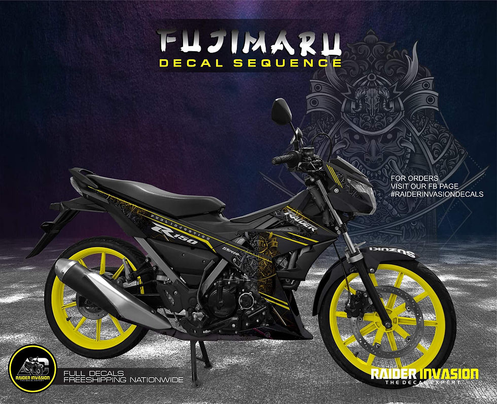 Raider 150 FI DecalsRaider Invasion Decals | ACLove Street DecalsRaider ...