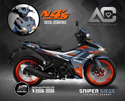 SNIPER 155 N4'S DECALS | ACLove Street Decals