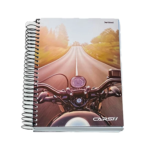 Caderno Espiral Starschool Cars 160fls 10m | Uniformes Cely