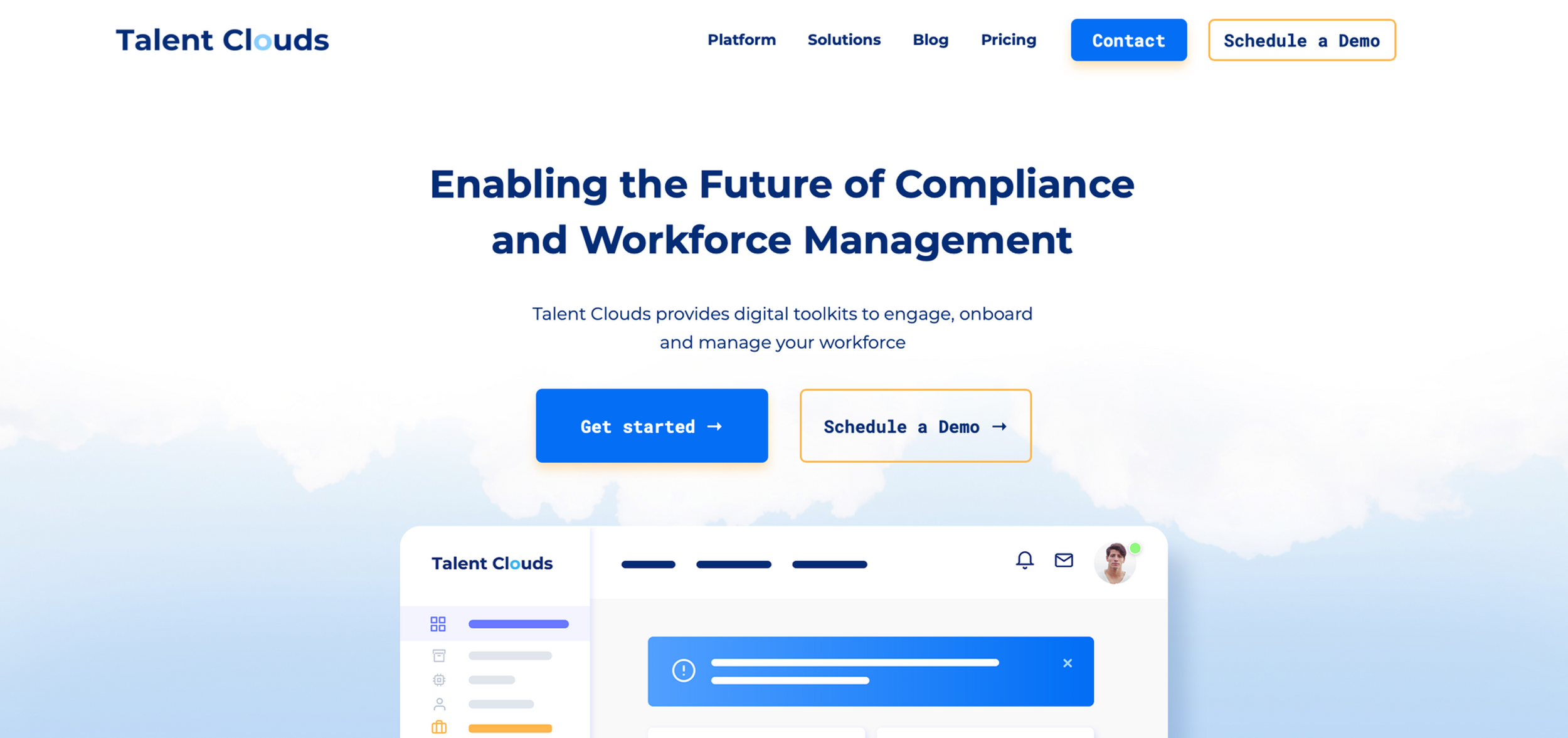 Talent Clouds - Home