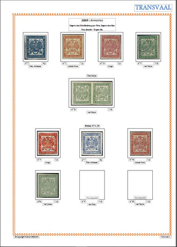 Transvaal | 1869-1910 | | Stamp Album Download