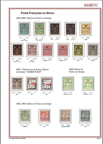 Maroc | 1891 - 1980 | Timbres Poste | | Stamp Album Download