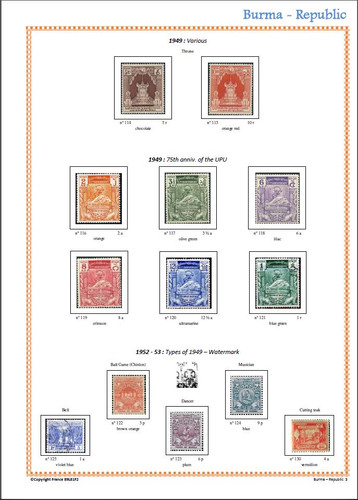 Burma - Myanmar | 1948 - 2019 | | Stamp Album Download