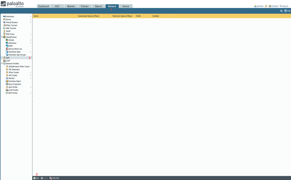 Check Throughput of Interfaces - Palo Alto Networks NGFW from GUI
