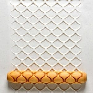 HR056 HAND ROLLER FISH SCALES | Riverbottompottery