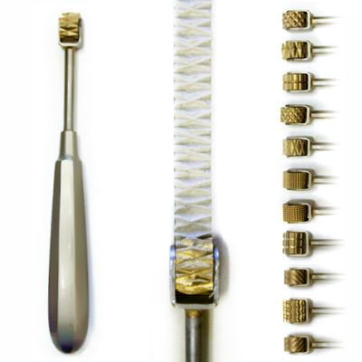 TP10B STAINLESS STEEL TEXTURE ROLLER | Riverbottompottery