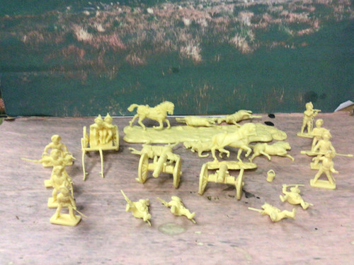 Blue Box Airfix Set 01746-2 Waterloo British Artillery 36 Pieces Boxed ...