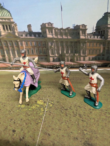 Timpo Mounted Templar Knight and 2 Foot Knights | My Hobby Collectable