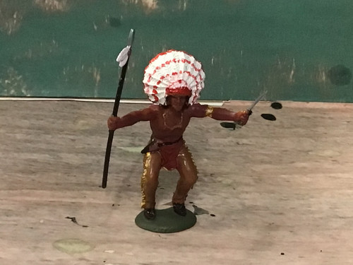 Vintage 60mm Crescent Red Indian Figures Painted Adapted? | My Hobby ...