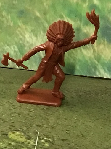 Vintage Crescent I1 Red Indian Figures Chief with Torch 1/32 | My Hobby ...
