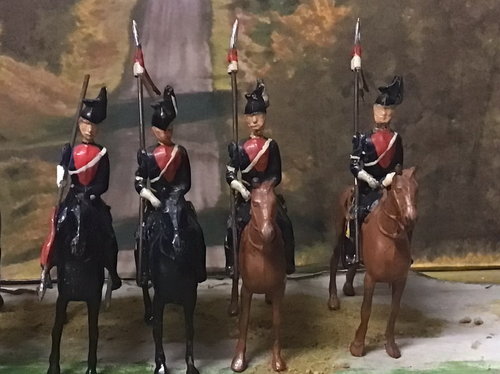 6 Vintage Britains Lead/Metal 54mm Figures Irish Lancers Mounted | My ...