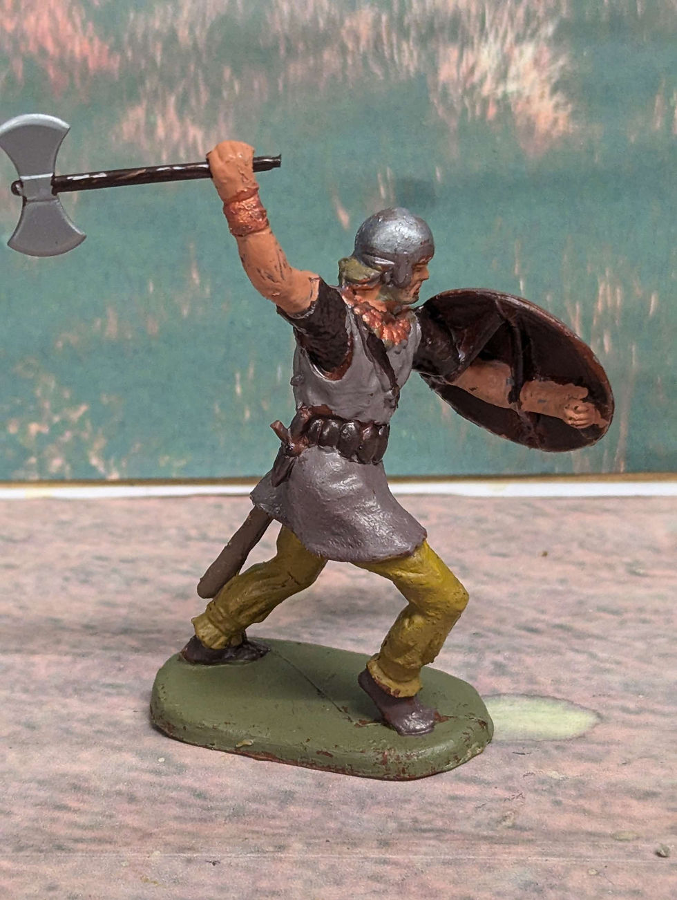 Elastolin Painted Saxon Warrior 60mm Plastic figure | My Hobby Collectable