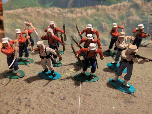 Timpo Action Pack Solid 54mm Plastic Figures French Foreign Legion ...