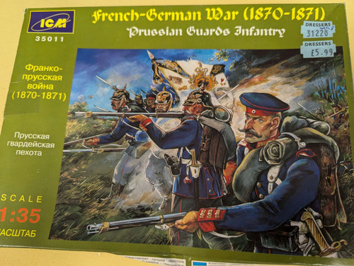 ICM 35061 Prussian Guards Infantry 1870/1 1:35 Figure Model Kit | My ...