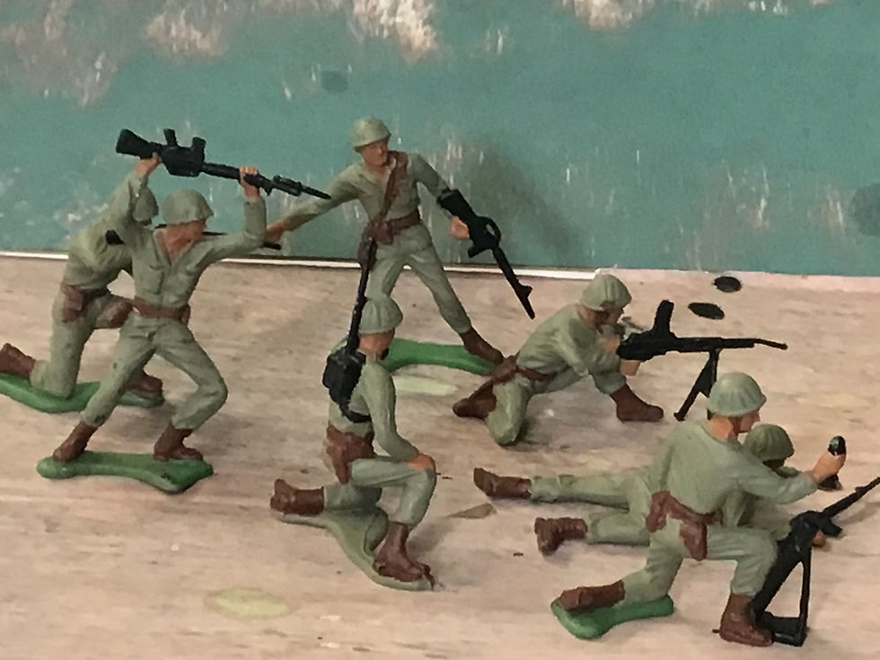 1/32 Tim Mee Plastic Figures US Army Vietnam War X7 Painted | My Hobby ...
