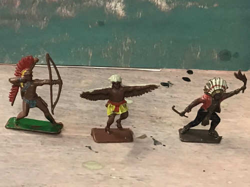 Vintage Crescent Copies Red Indian Figures x3 Hong Kong | My Hobby ...