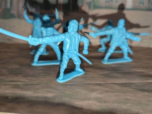 Hing Fat Pirates Blue Plastic 6 Pirates | My Hobby Collectable