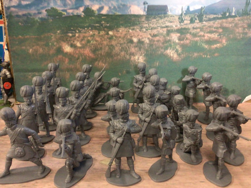 Airfix Set 51462-2 Waterloo Highland Infantry Boxed 1973 Full Set 1/32 ...