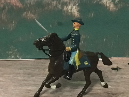 MJ Mode Cast Mounted Confederate Officer ACW 1/32 | My Hobby Collectable