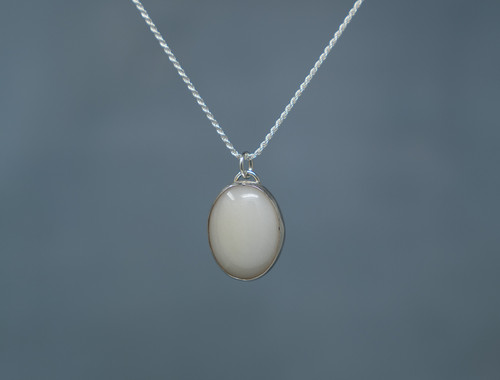 Sweet and Simple Jade Pendant | hmsmetalsmith