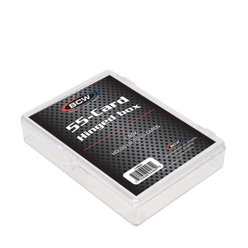 "BCW 55-Card Hinged Box" for Trading Cards | Mage Gamers