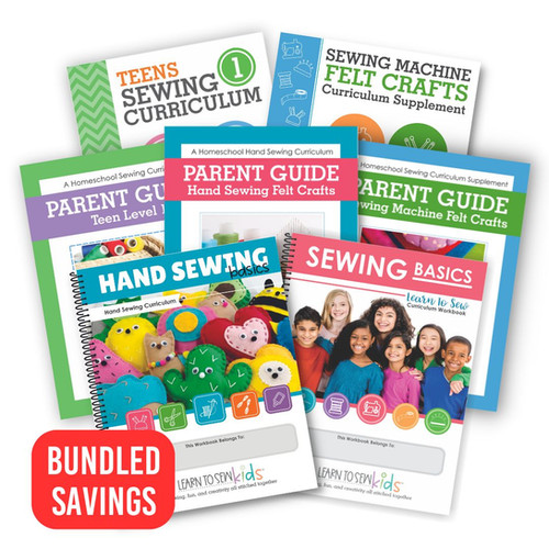 Teen Sewing Curriculum & Felt Crafts & Hand Sewing Bundle (physical ...