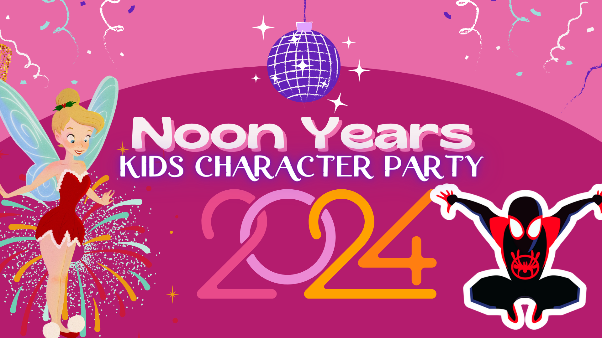 Noon Years Kids Character Party | reservingroyalty