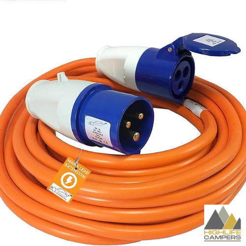 Mains Hook Up Extension Lead For VW Camper (10m) | Highlife Campers UK