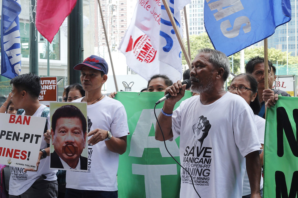 Manicani campers, envi groups storm NAC HQ