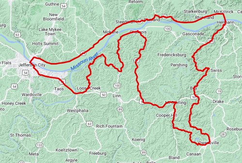 Jefferson City East Loop | Driftless Roads USA