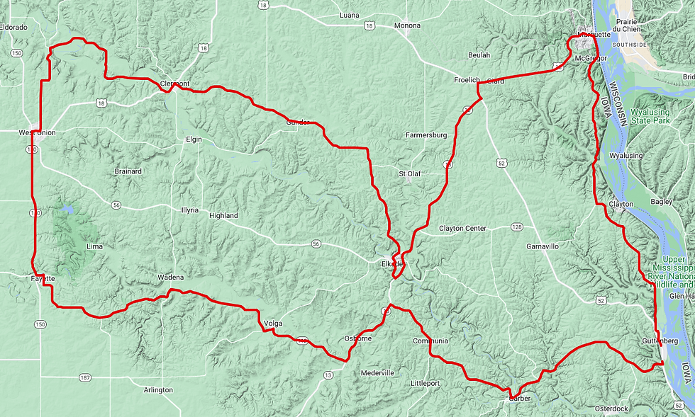 Iowa River Bluffs Scenic Loop | Driftless Roads USA
