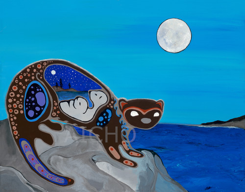 Nigig Family - Paper Print | Indigenous First