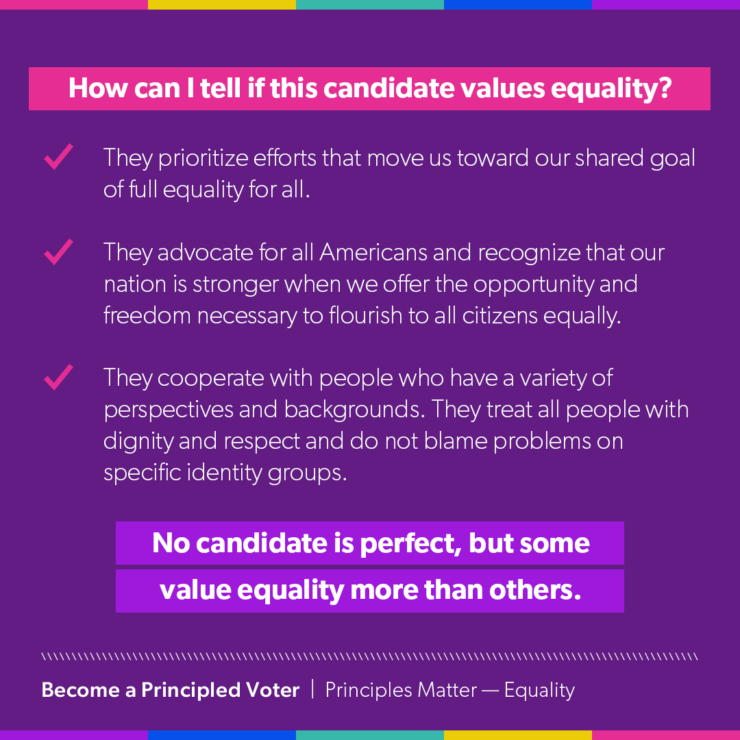 Principles Matter — Equality