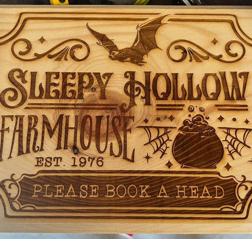 sleepy hallow sign | Sky Forge Laser