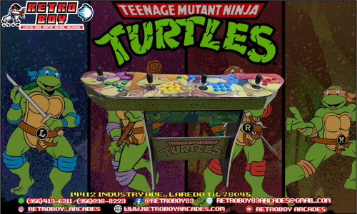 Ninja Turtles 4 Player Pi Stick with Removable Stand & 16,000 games ...