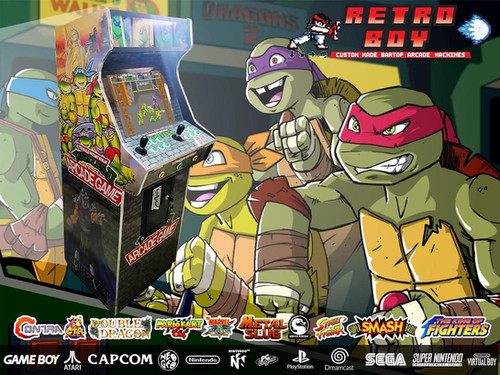 2 Player Full Size Arcade Machine Ninja Turtles, 17,500 Games ...
