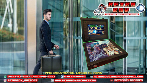 The BRIEF-CADE (Portable Arcade Machine built inside a briefcase ...