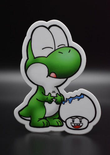 Yum Yum Yoshi 3" Vinyl Sticker | DINOSPORES